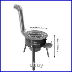 Wood Burning Stove with 3 Wok Rings Multifunction Wood Burning Stove ...